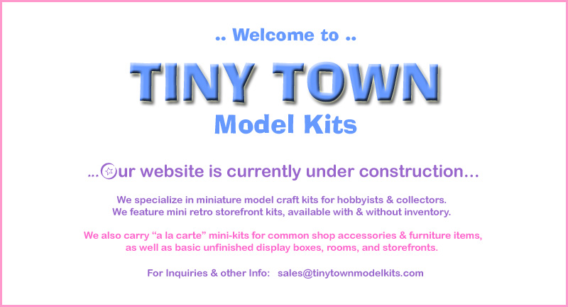 Introducing Tiny Town Model Kits!